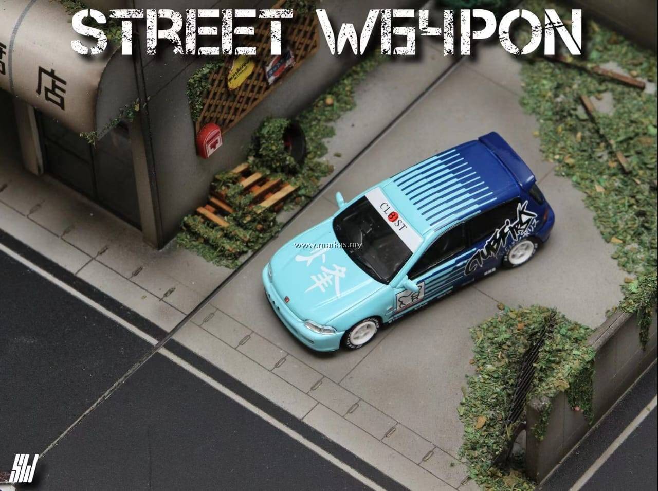 STREET WEAPON 1/64 HONDA EG6 KANJOZOKU FALKEN LIVERY