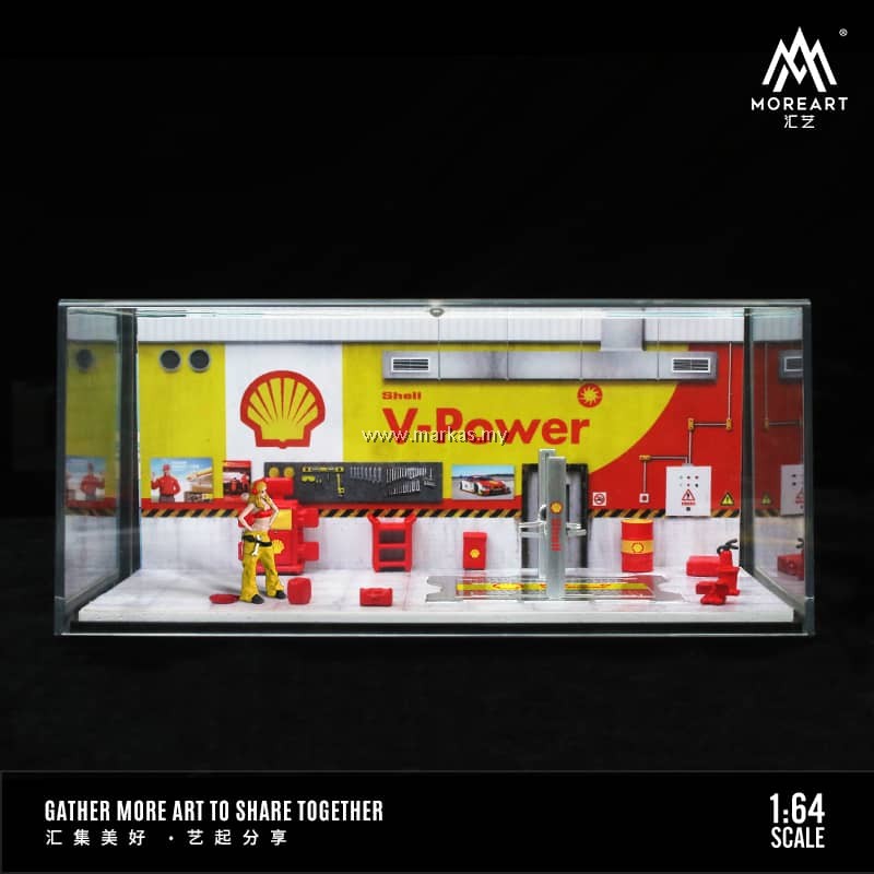 (PO) MOREART 1/64 DIORAMA AUTO REPAIR WORKSHOP SHELL SCENE