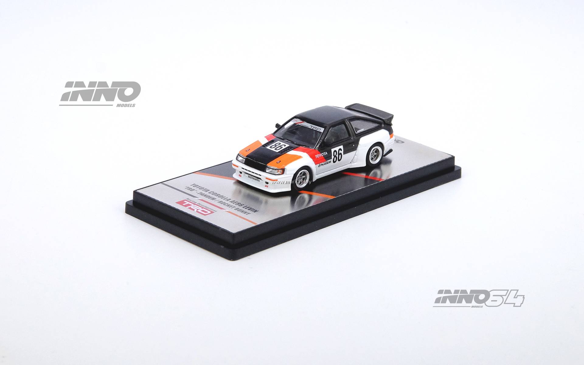 (PO) INNO MODELS INNO64 1/64 TOYOTA AE86 LEVIN INAZUMA WORX PANDEM ...