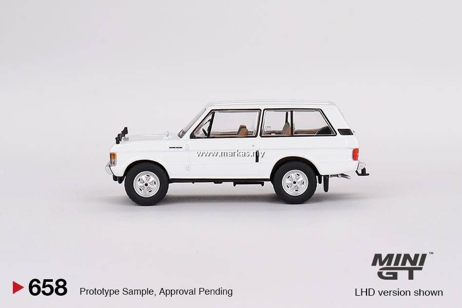 (PO) MINI GT 1/64 #658 RANGE ROVER DAVOS WHITE