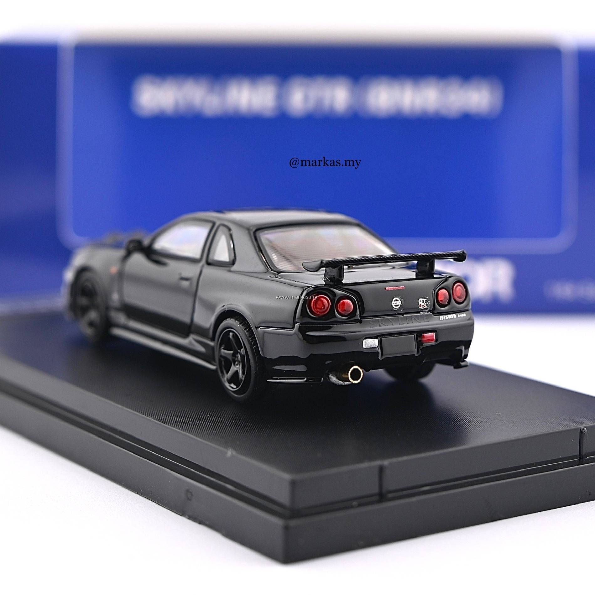 STREET WEAPON 1/64 NISSAN SKYLINE GT-R R34 DRIFT BLACK