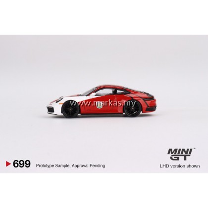 (PO) MINI GT 1/64 #699 PORSCHE 911 992 CARRERA S SAFETY CAR 2023 IMSA ...
