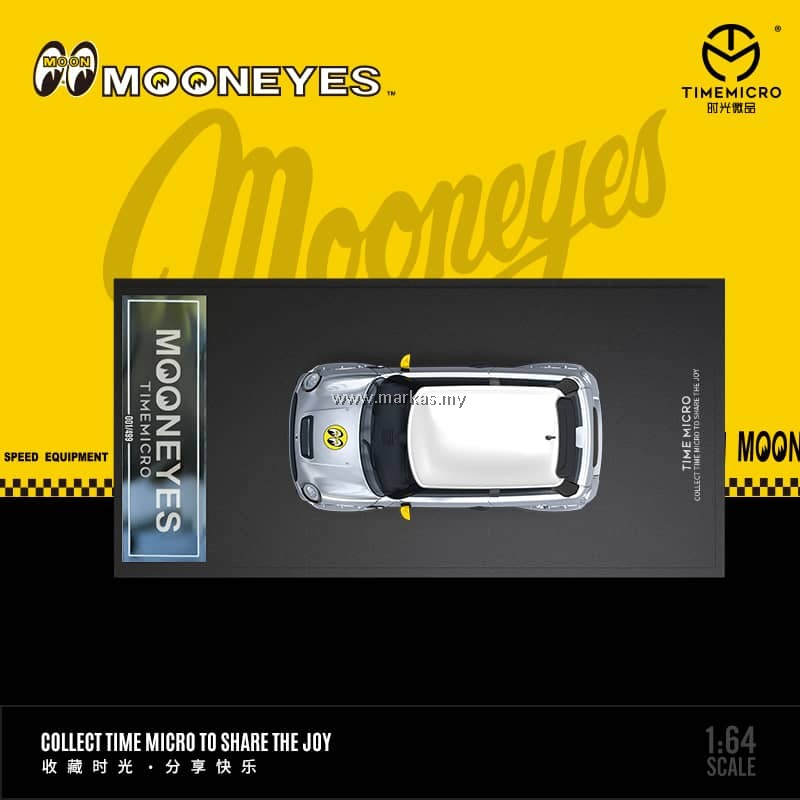 TIME MICRO 1/64 MINI COOPER MOONEYES SILVER SPECIAL EDITION