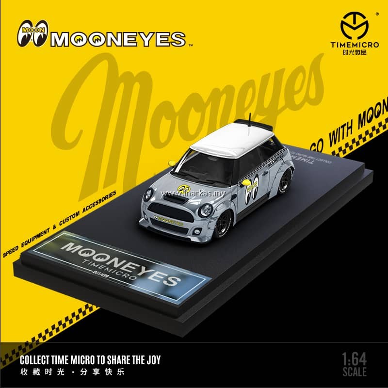 TIME MICRO 1/64 MINI COOPER MOONEYES SILVER SPECIAL EDITION