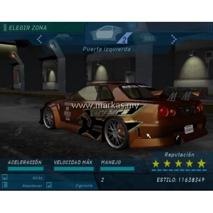 STREET WEAPON X WWD 1/64 NISSAN GT-R R34 NEED FOR SPEED UNDERGROUND