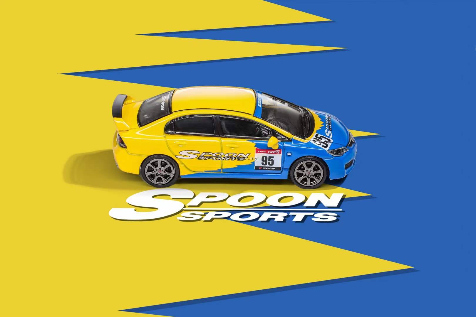 (PO) DCT 1/64 HONDA CIVIC FD2R SPOON LIVERY