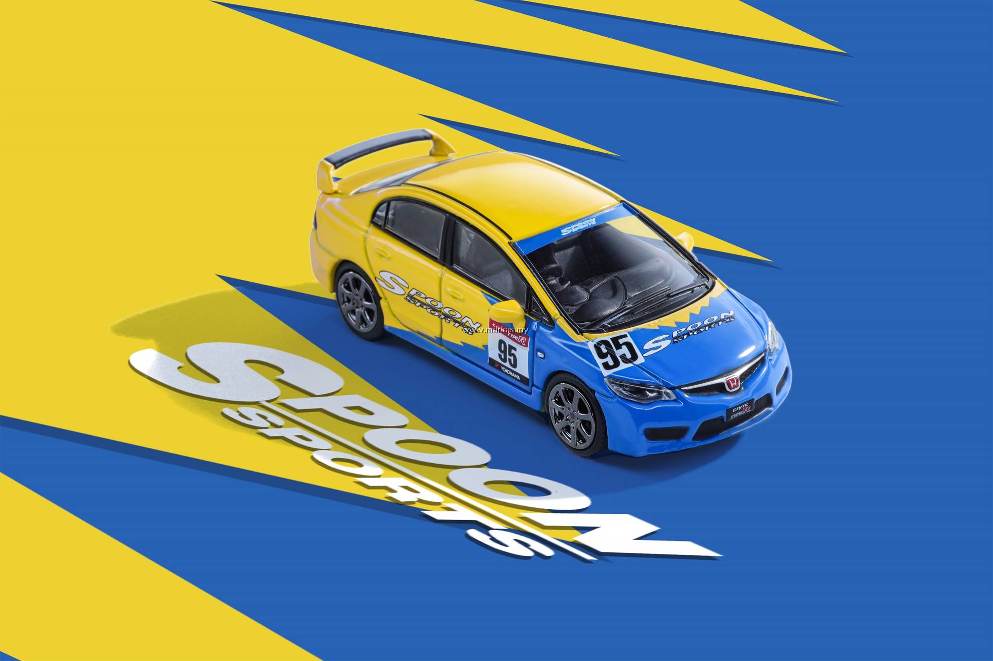 (PO) DCT 1/64 HONDA CIVIC FD2R SPOON LIVERY