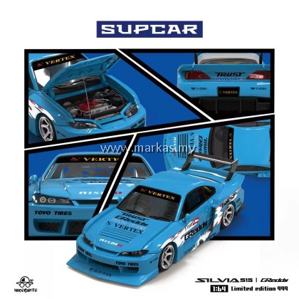 (PO) SUPCAR 1/64 NISSAN SILVIA S15 GREDDY VERTEX