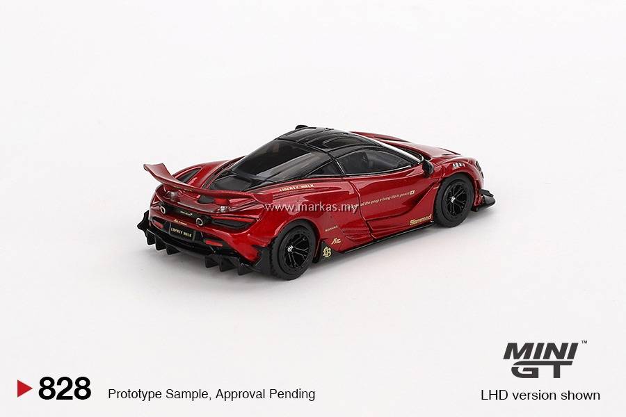 (PO) MINI GT 1/64 #828 MCLAREN 720S LB★WORKS GEM RED