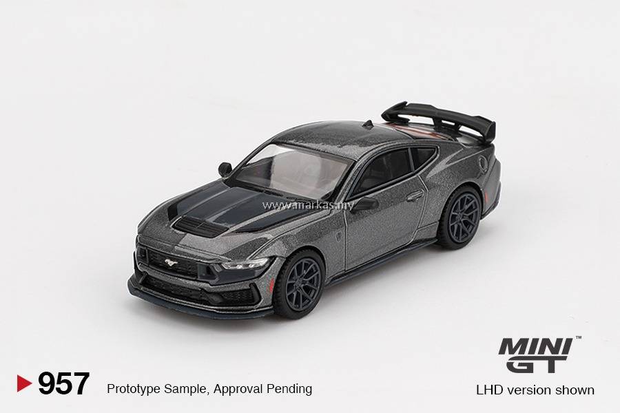 (PO) MINI GT 1/64 #957 FORD MUSTANG DARK HORSE 2024 CARBONIZED GRAY