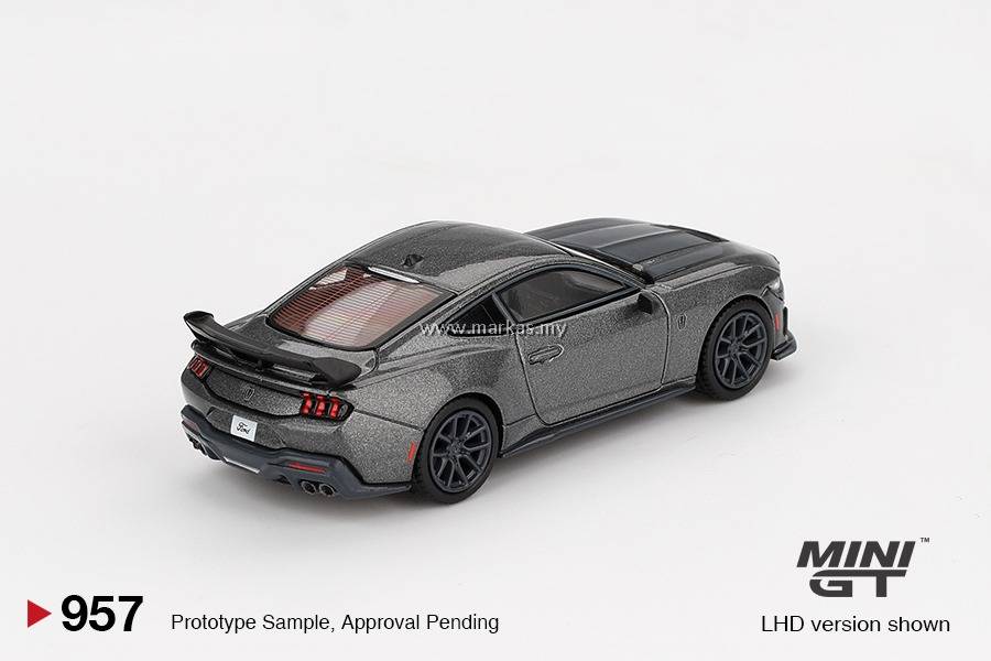 (PO) MINI GT 1/64 #957 FORD MUSTANG DARK HORSE 2024 CARBONIZED GRAY