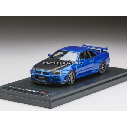 MARK43 NISSAN SKYLINE GT-R V SPECⅡ (BNR34) CARBON BONNET BAYSIDE BLUE