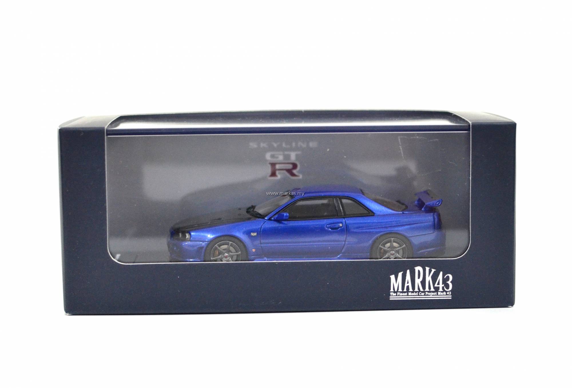 MARK43 NISSAN SKYLINE GT-R V SPECⅡ (BNR34) CARBON BONNET BAYSIDE BLUE