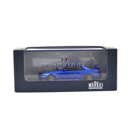 MARK43 NISSAN SKYLINE GT-R V SPECⅡ (BNR34) CARBON BONNET BAYSIDE BLUE
