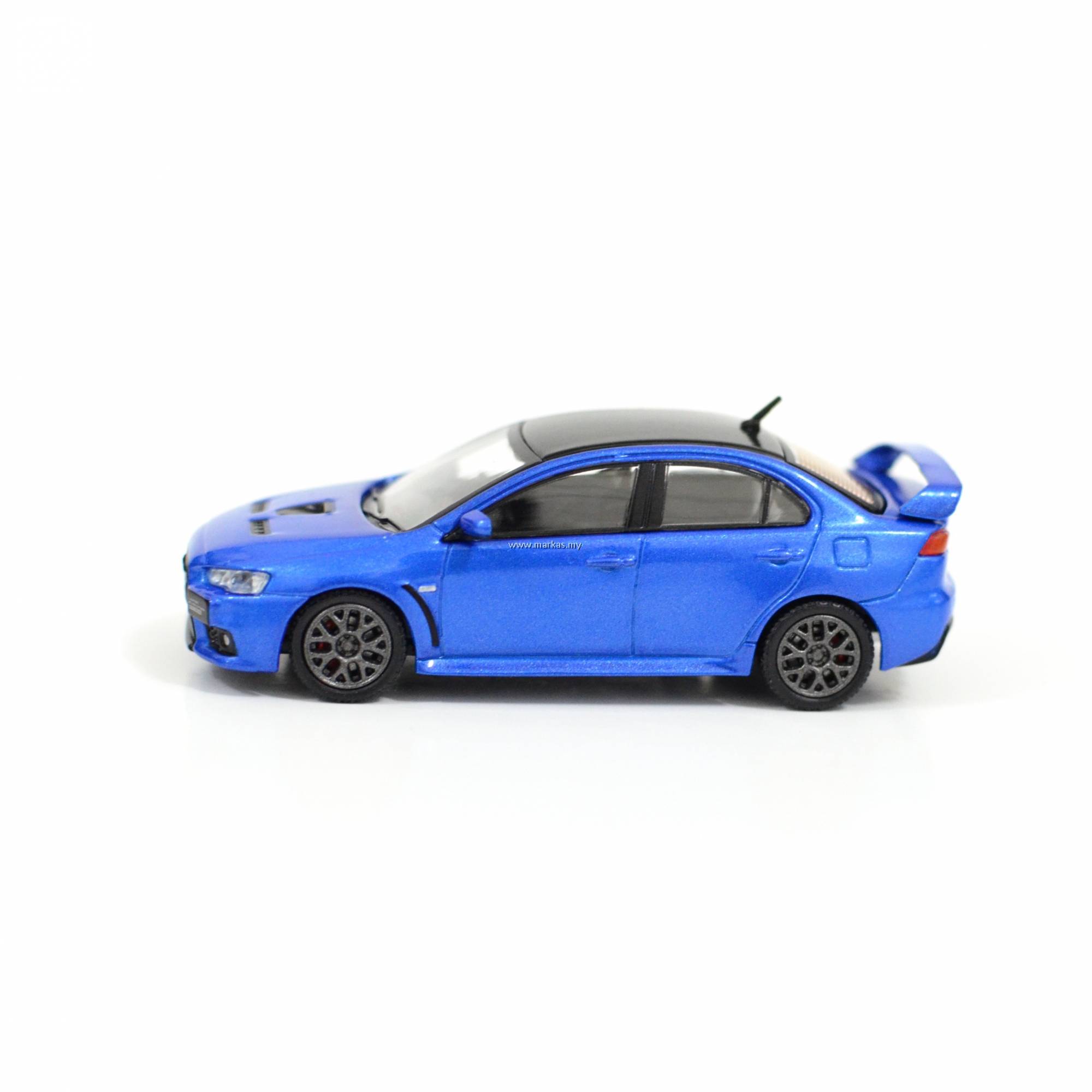 TARMAC WORKS - 1/64 MITSUBISHI LANCER EVOLUTION X FINAL EDITION OCTANE BLUE