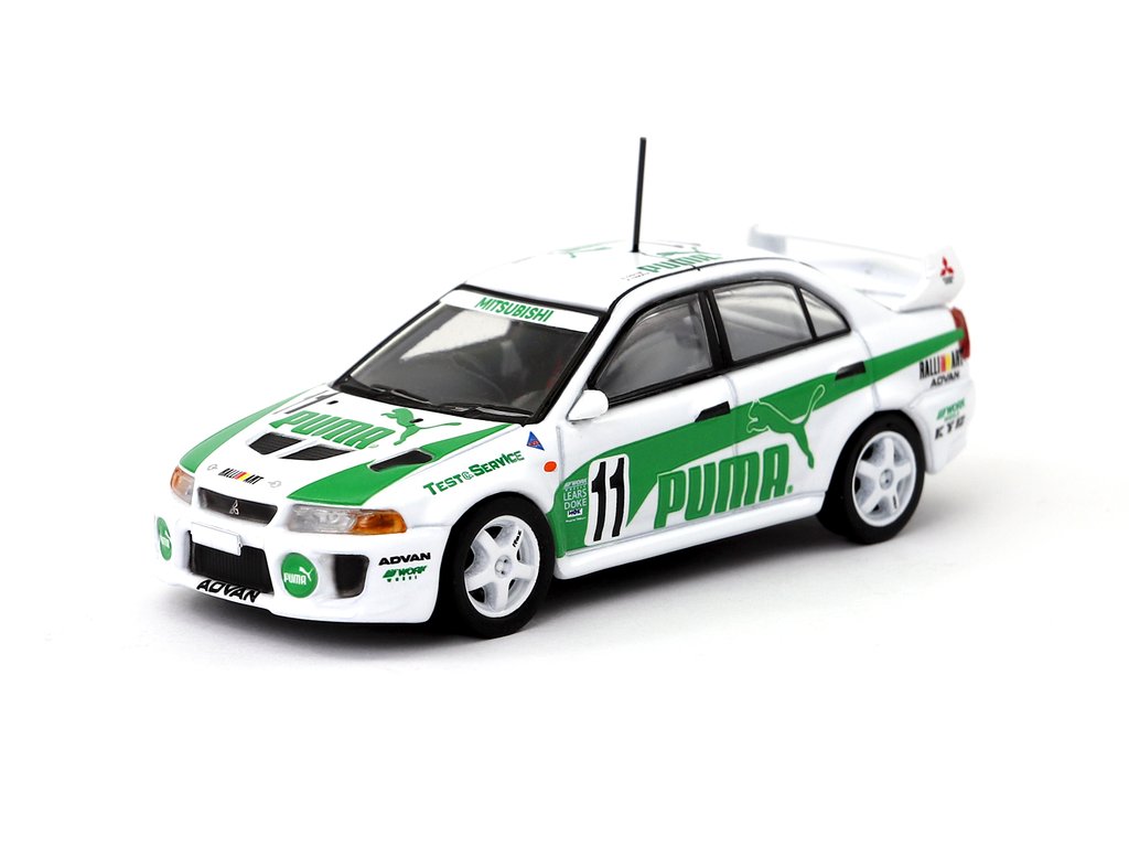 TARMAC WORKS 1/64 MITSUBISHI LANCER EVO V SUPER TAIKYU 1998 PUMA (TAGCC ...