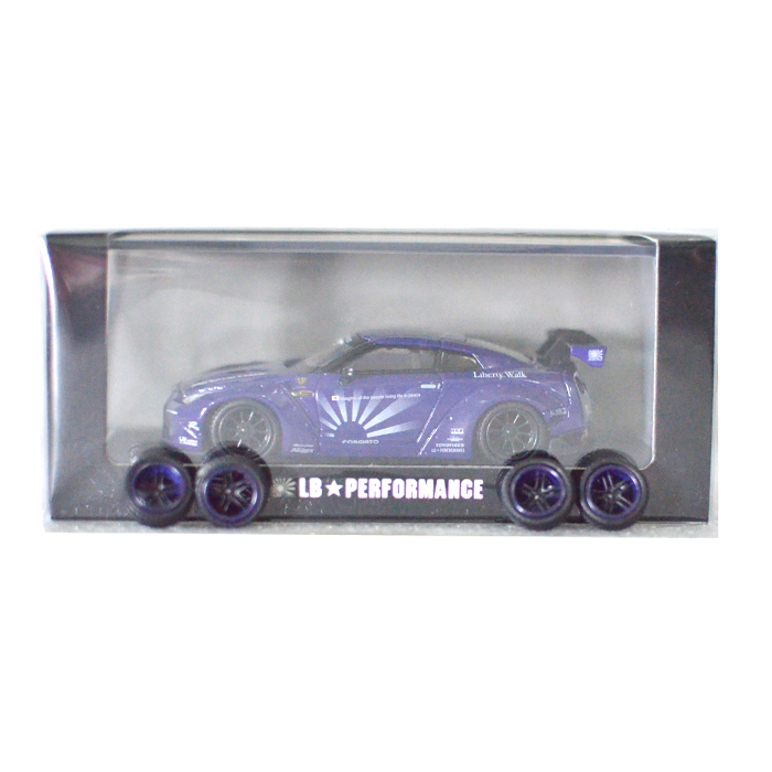 LB PERFORMANCE 1/64 LIBERTY WALK NISSAN GT-R R35 DEEP BLUE