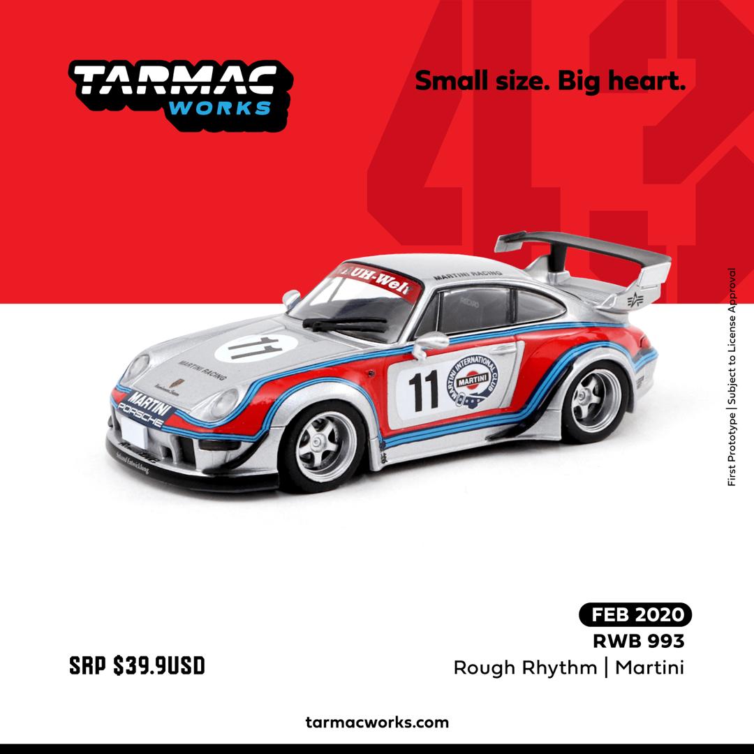 (PO) TARMAC WORKS 1/43 PORSCHE RWB 993 ROUGH RHYTHM MARTINI #11