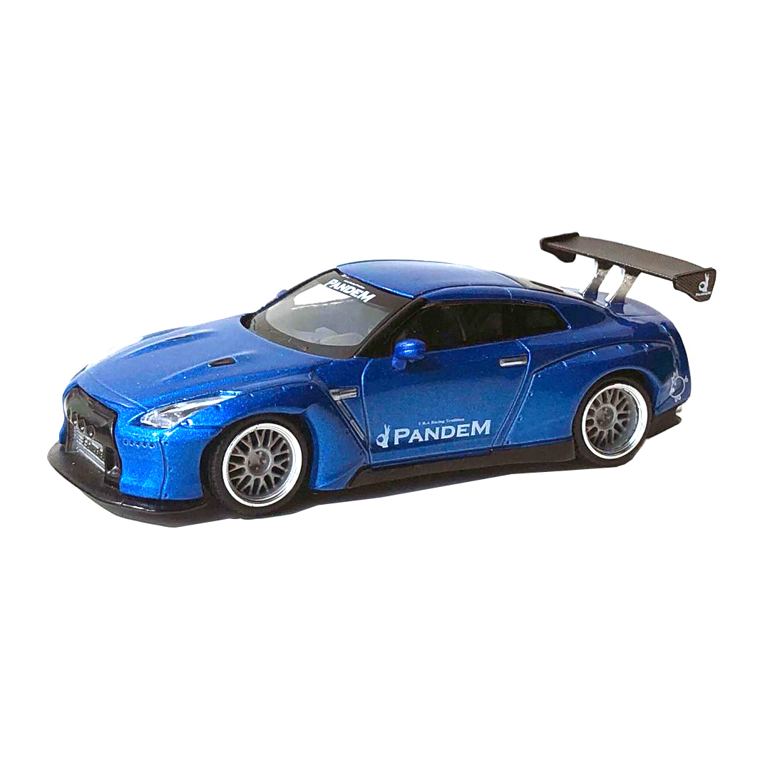 MINI GT 1/64 #96 PANDEM NISSAN GT-R R35 GT WING METALLIC BLUE *TOKYO ...