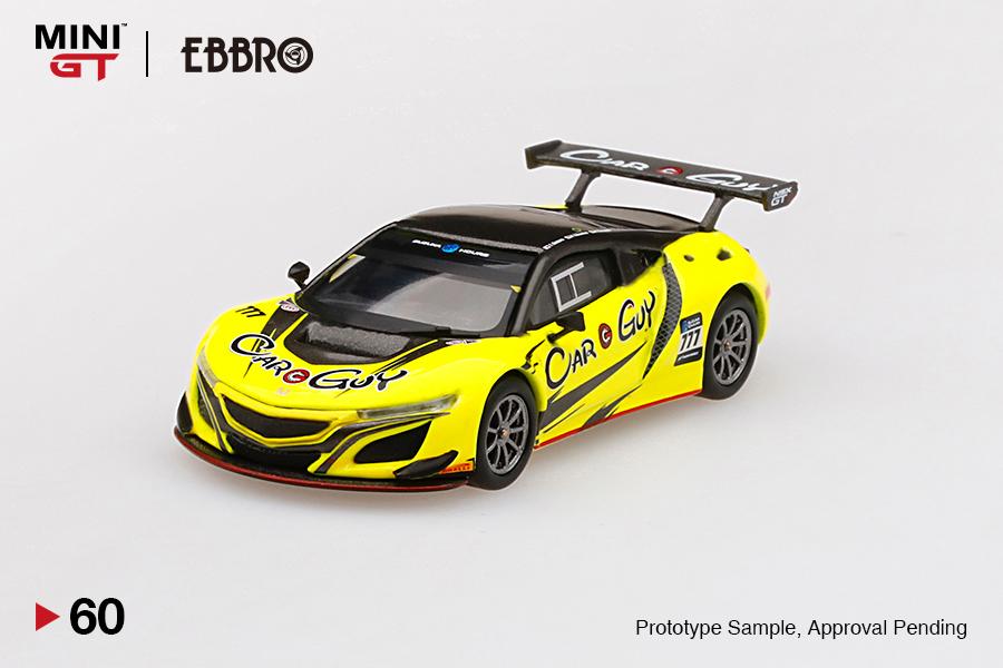 (PO) MINI GT X EBBRO 1/64 #60 HONDA NSX GT3 #777 2018 SUZUKA 10HR ...