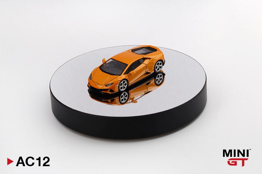 (PO) MINI GT 1/64 AC12 DISPLAY TURNTABLE BLACK