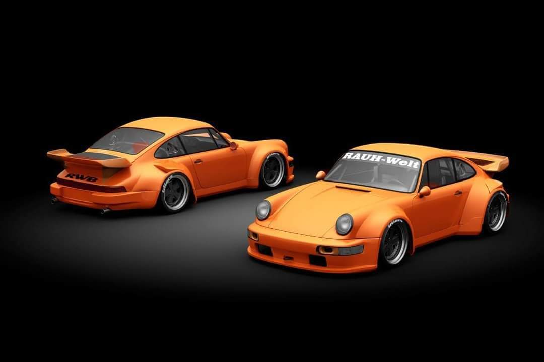 (PO) MCE RAUH-WELT BEGRIFF ★500★ 1/64 RWB 964 ORANGE RWB005