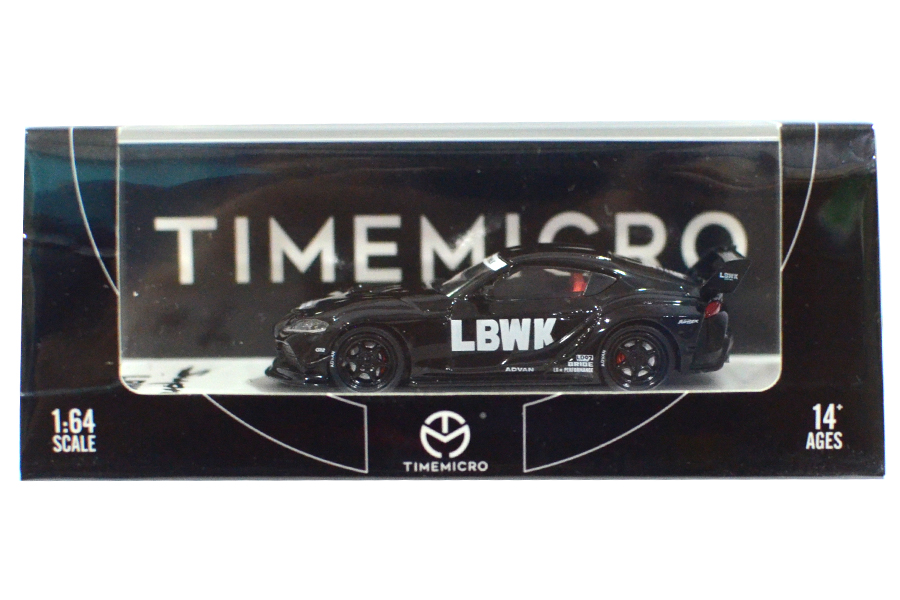 TIME MICRO 1/64 TOYOTA SUPRA A90 LBWK BLACK