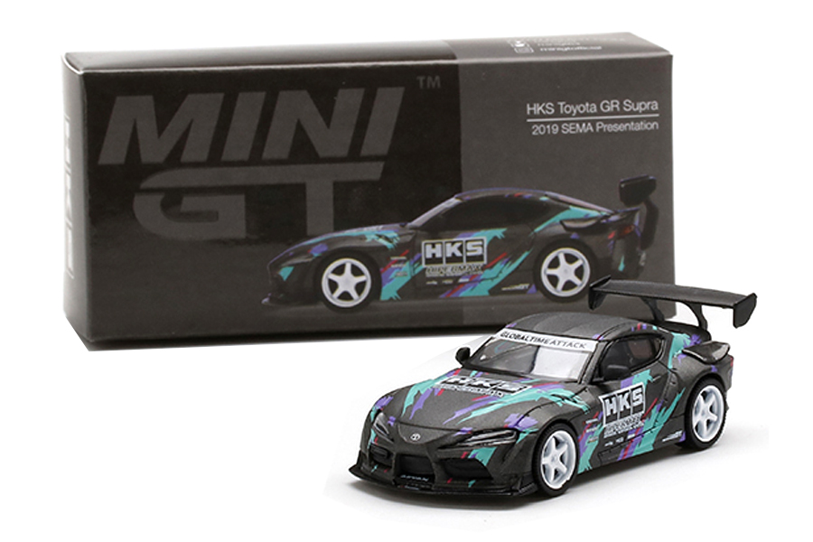 MINI GT 1/64 #212 HKS TOYOTA GR SUPRA 2019 SEMA PRESENTATION
