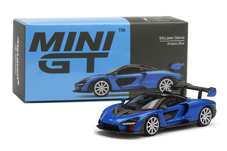 MINI GT 1/64 #232 MCLAREN SENNA ANTARES BLUE