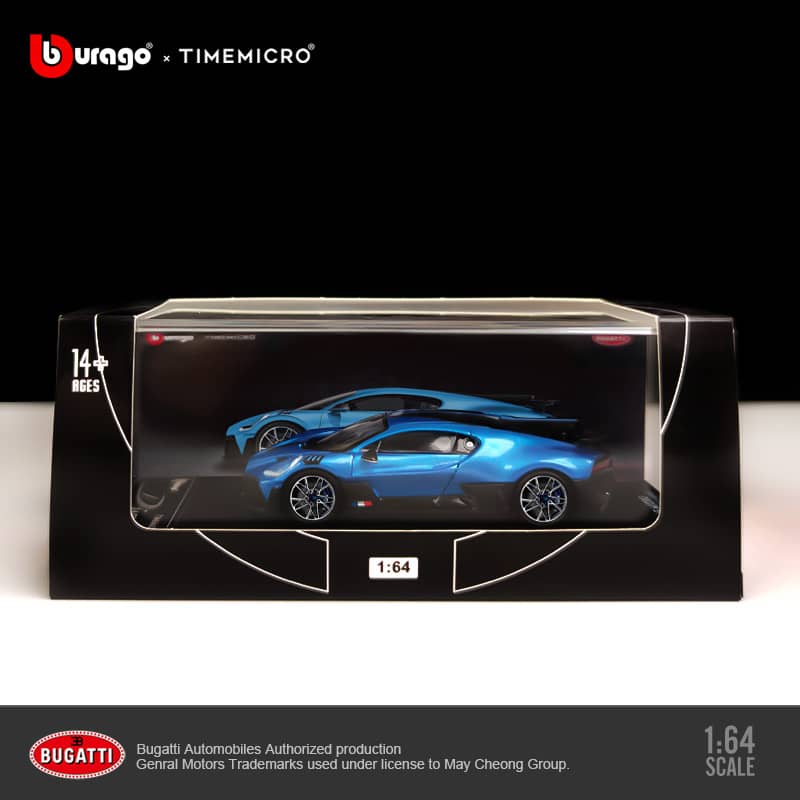 TIME MICRO X BBURAGO 1/64 BUGATTI DIVO LIGHT BLUE
