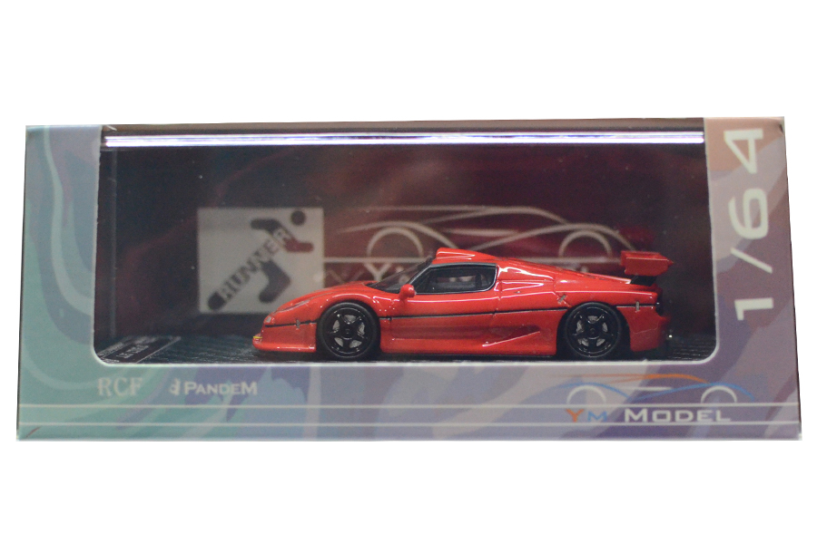 YM MODEL 1/64 FERRARI F50 GT WING RED