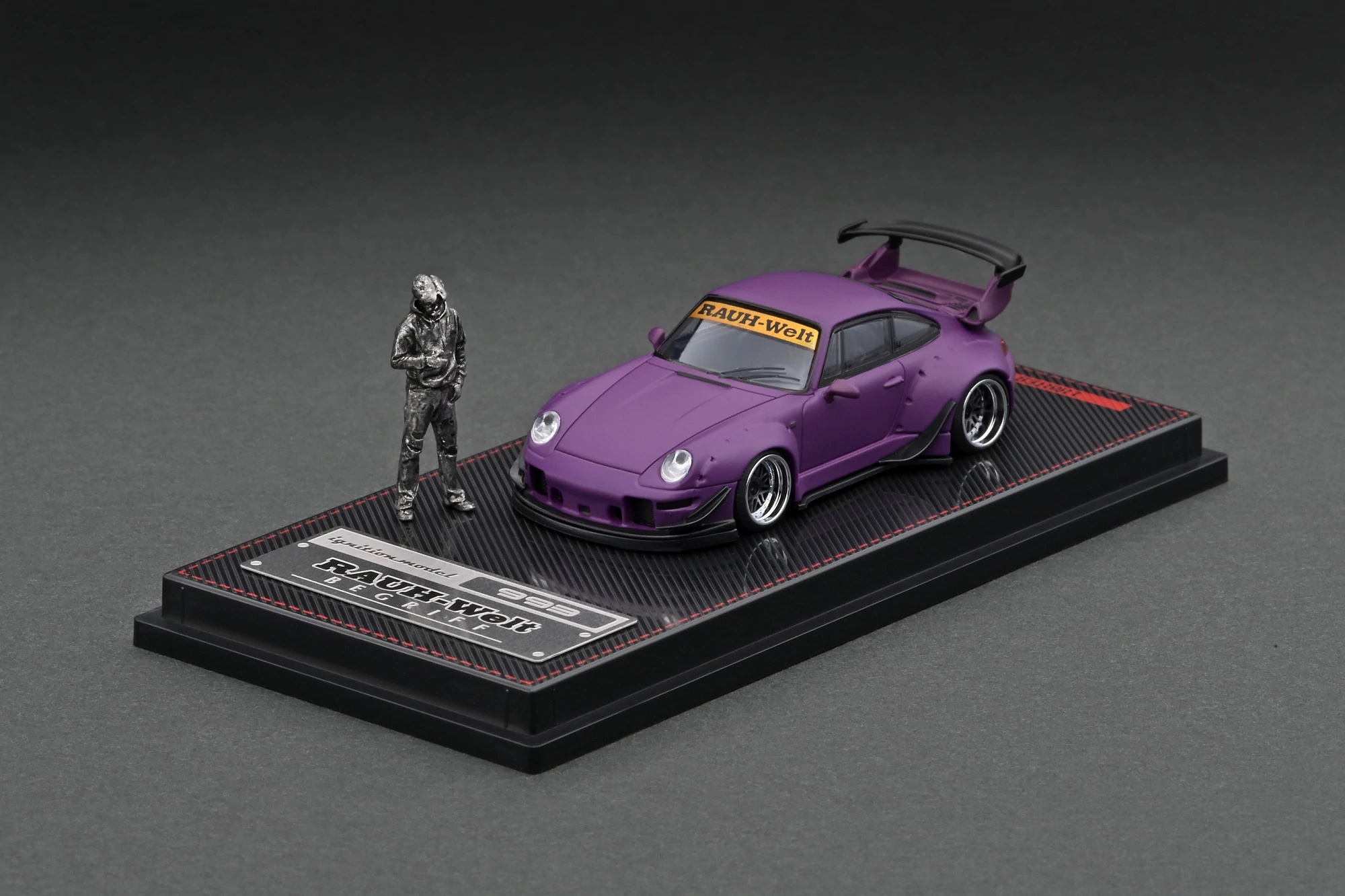 IGNITION MODEL 1/64 IG2151 PORSCHE RWB 993 MATTE PURPLE WITH MR. NAKAI ...