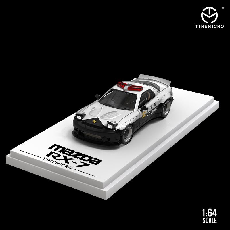 TIME MICRO 1/64 MAZDA RX7 JAPANESE POLICE CAR