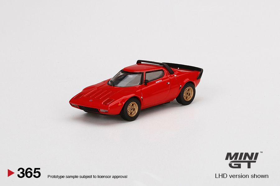 MINI GT 1/64 #365 LANDIS STRATOS HF STRADALE ROSSO ARANCIO