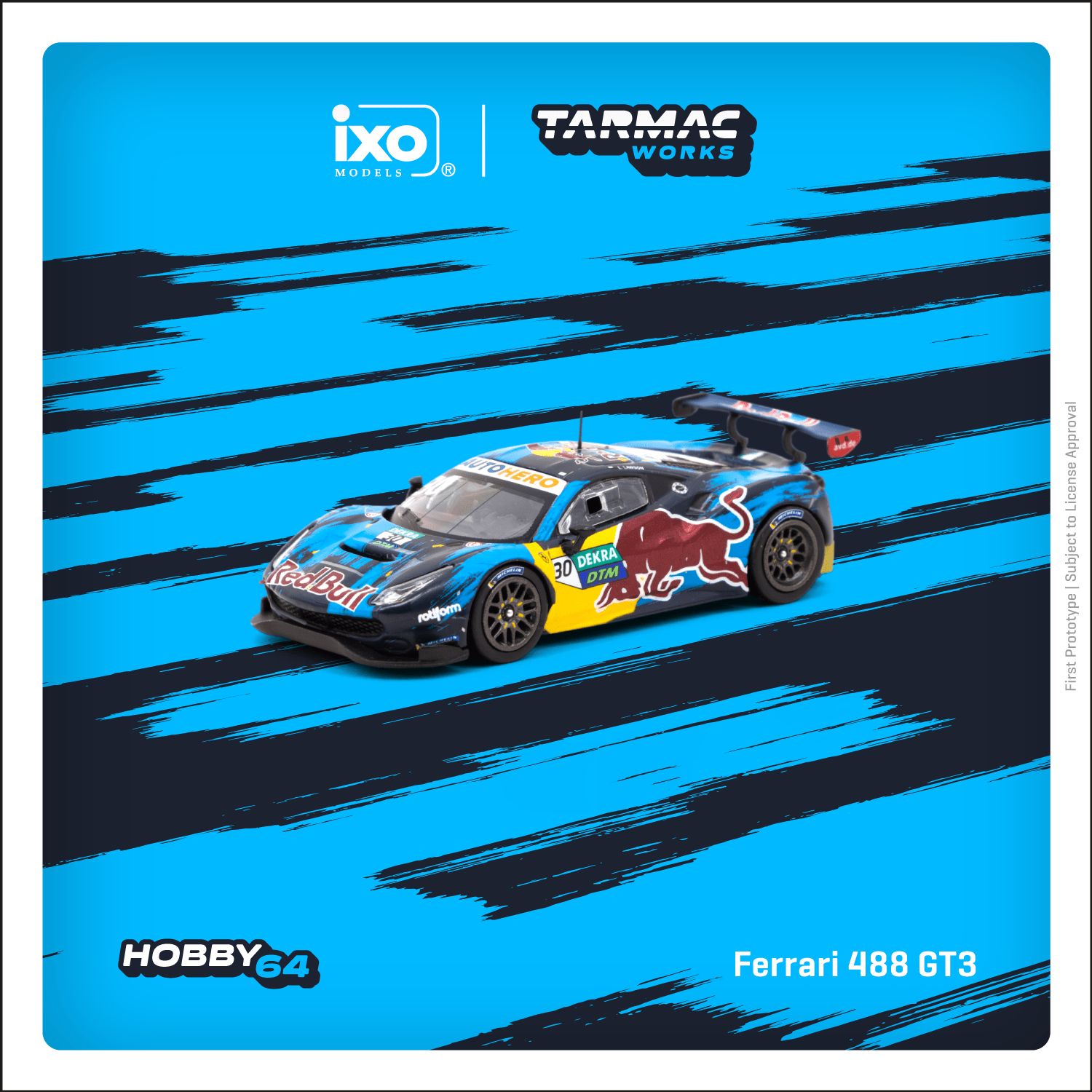 (PO) TARMAC WORKS X IXO MODELS 1/64 FERRARI 488 GT3 DTM 2021 MONZA RACE ...