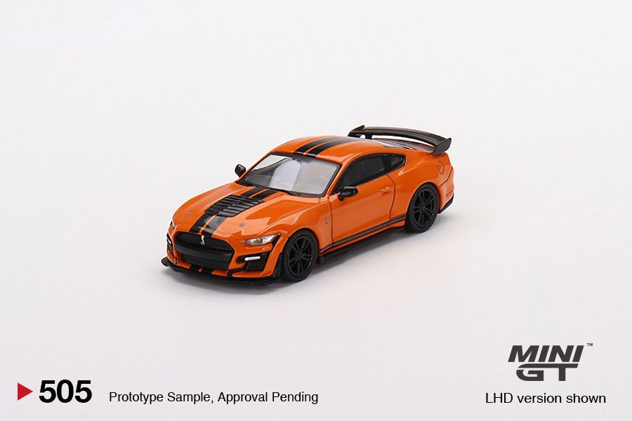 MINI GT 1/64 #505 FORD MUSTANG SHELBY GT500 TWISTER ORANGE