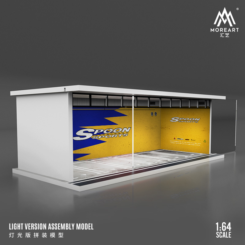 MOREART 1/64 DIORAMA GARAGE SPOON SPORTS