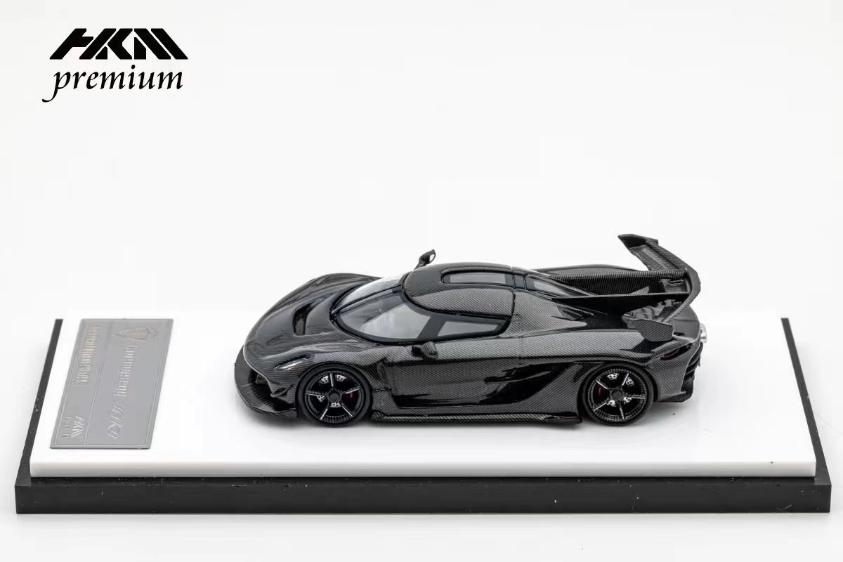 HKM PREMIUM 1/64 KOENIGSEGG JESKO ATTACK FULL CARBON BLACK