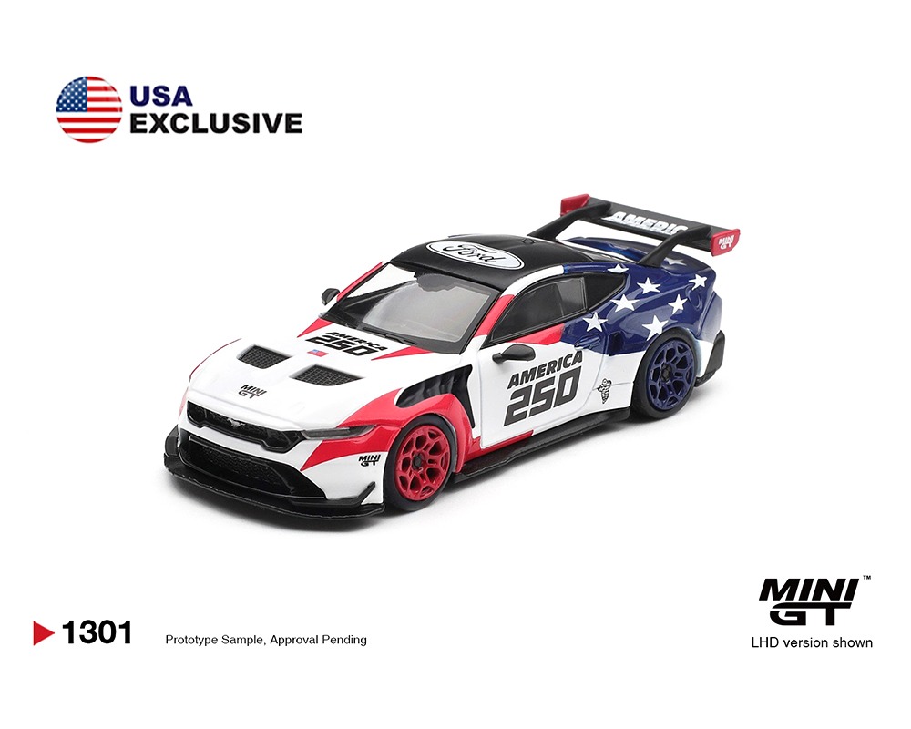 (PO) (BLISTER) MINI GT X MIJO USA EXCLUSIVE 1/64 #1301 FORD MUSTANG GTD ...